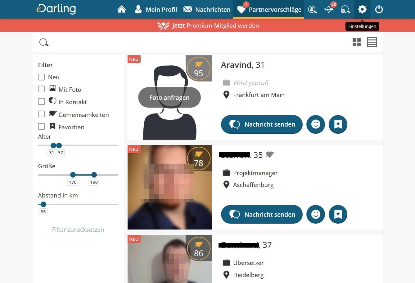 eDarling Test 2024: Anmeldung, Erfahrungen, Kosten